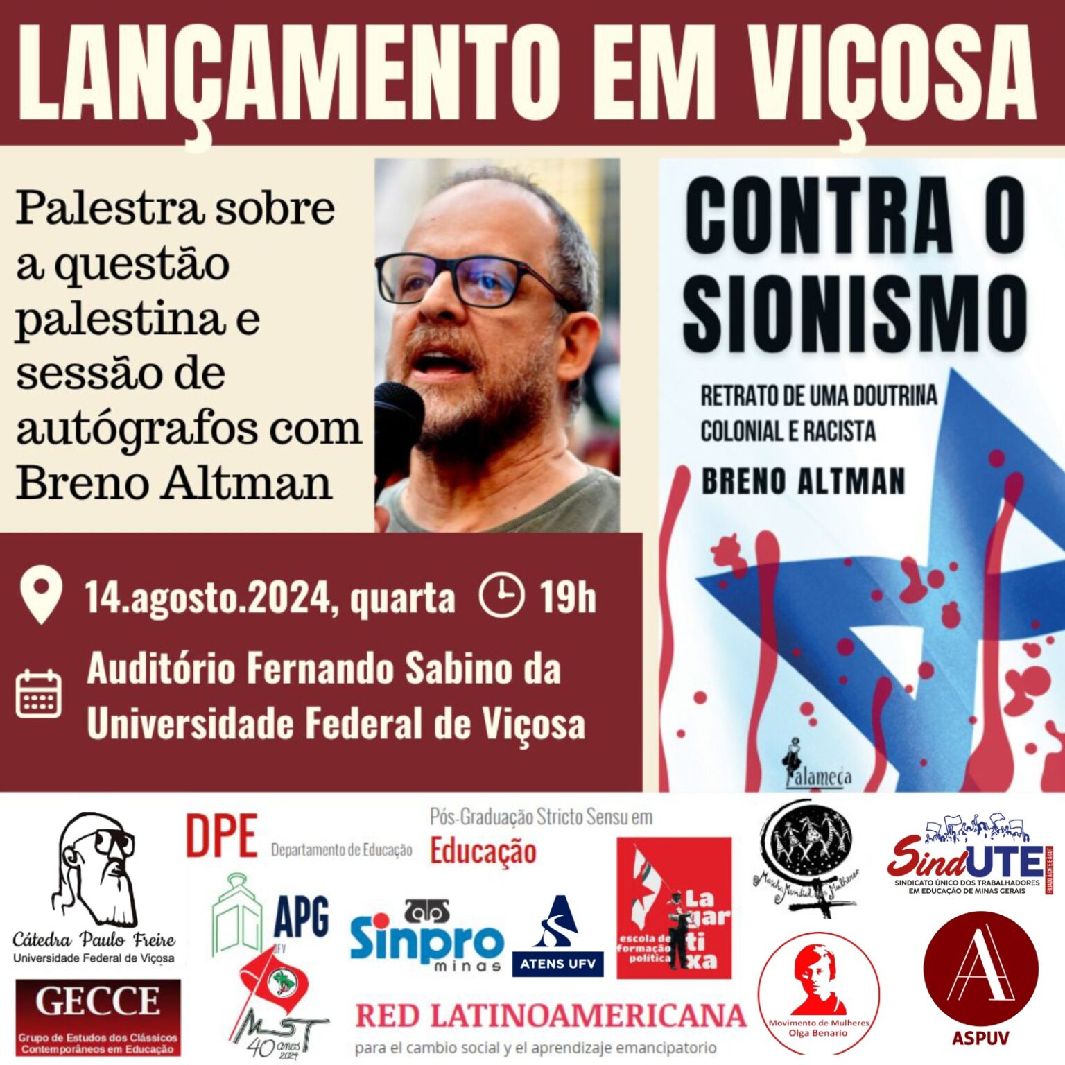 Palestra com Breno Altman e sessão de autógrafos – Livro “Contra o ...